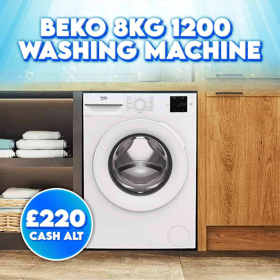 *LOW ODDS* Beko 8KG 1200 Washing Machine OR £220 – Clubhouse Competitions